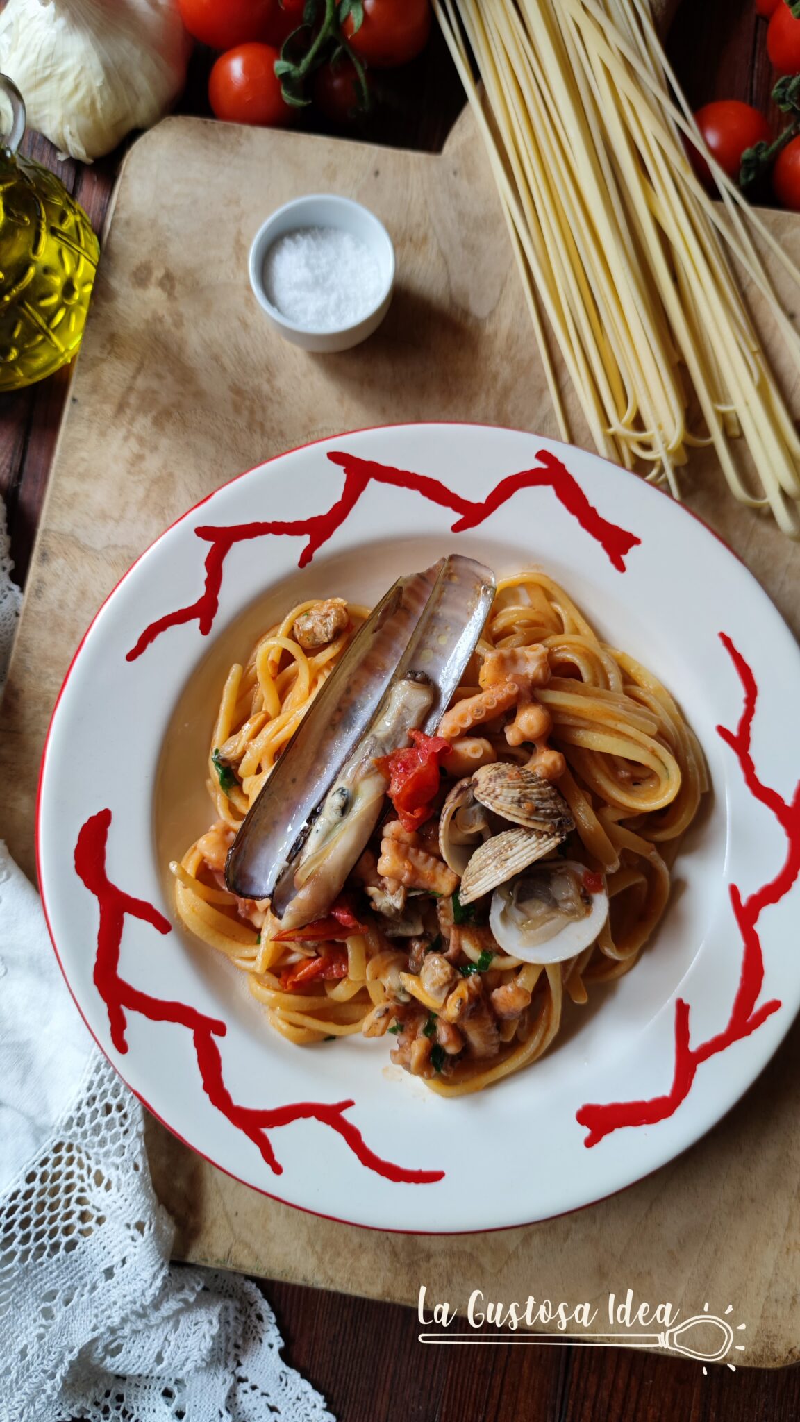Linguine ai frutti di mare - La Gustosa Idea